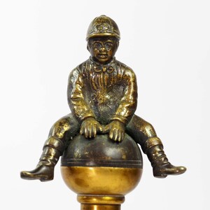 Antique French Bronze Equestrian Style Inkwell & Thermometer-19th ...