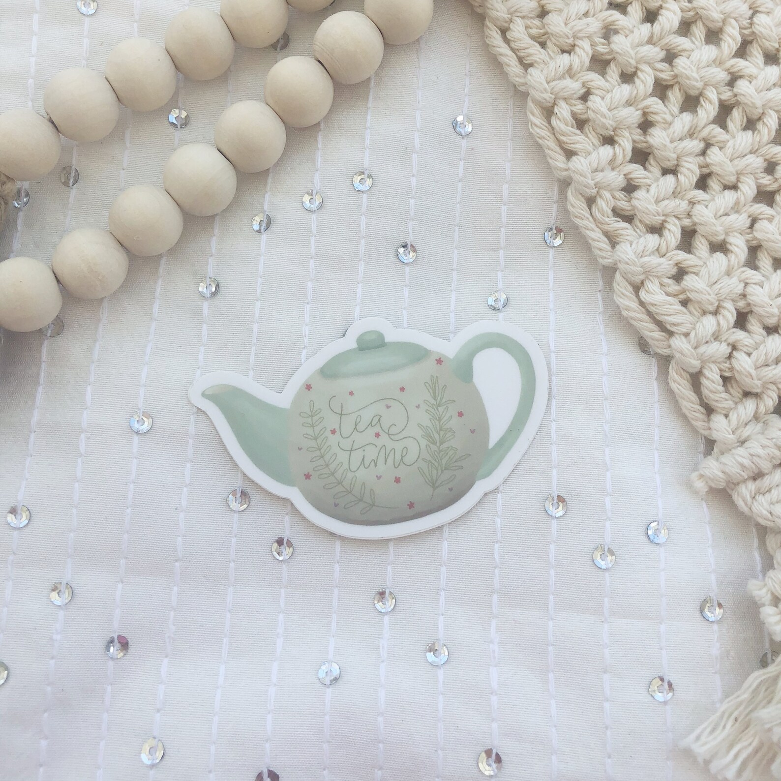 Tea Time Vinyl Die Cut - Etsy