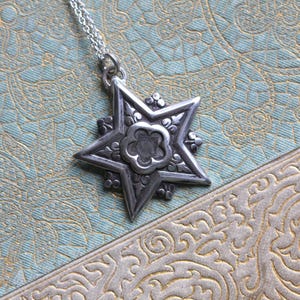 The Star of Protection - Five Pointed Sterling Silver Star Necklace ...