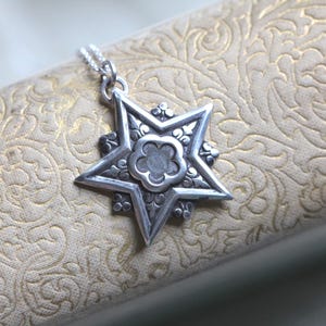 The Star of Protection - Five Pointed Sterling Silver Star Necklace ...