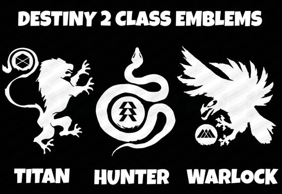 Destiny 2 Class Emblem Decal Choose from Titan Hunter