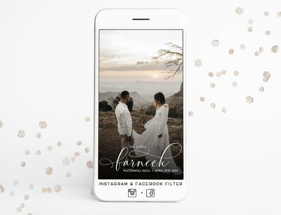 Wedding Instagram Story Filter Calligraphy Instagram Filter. | Etsy