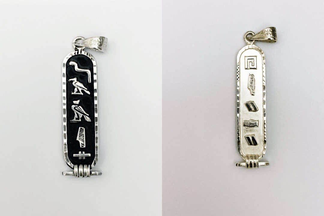 Personalized Sterling Silver Egyptian Cartouche. Ancient - Etsy