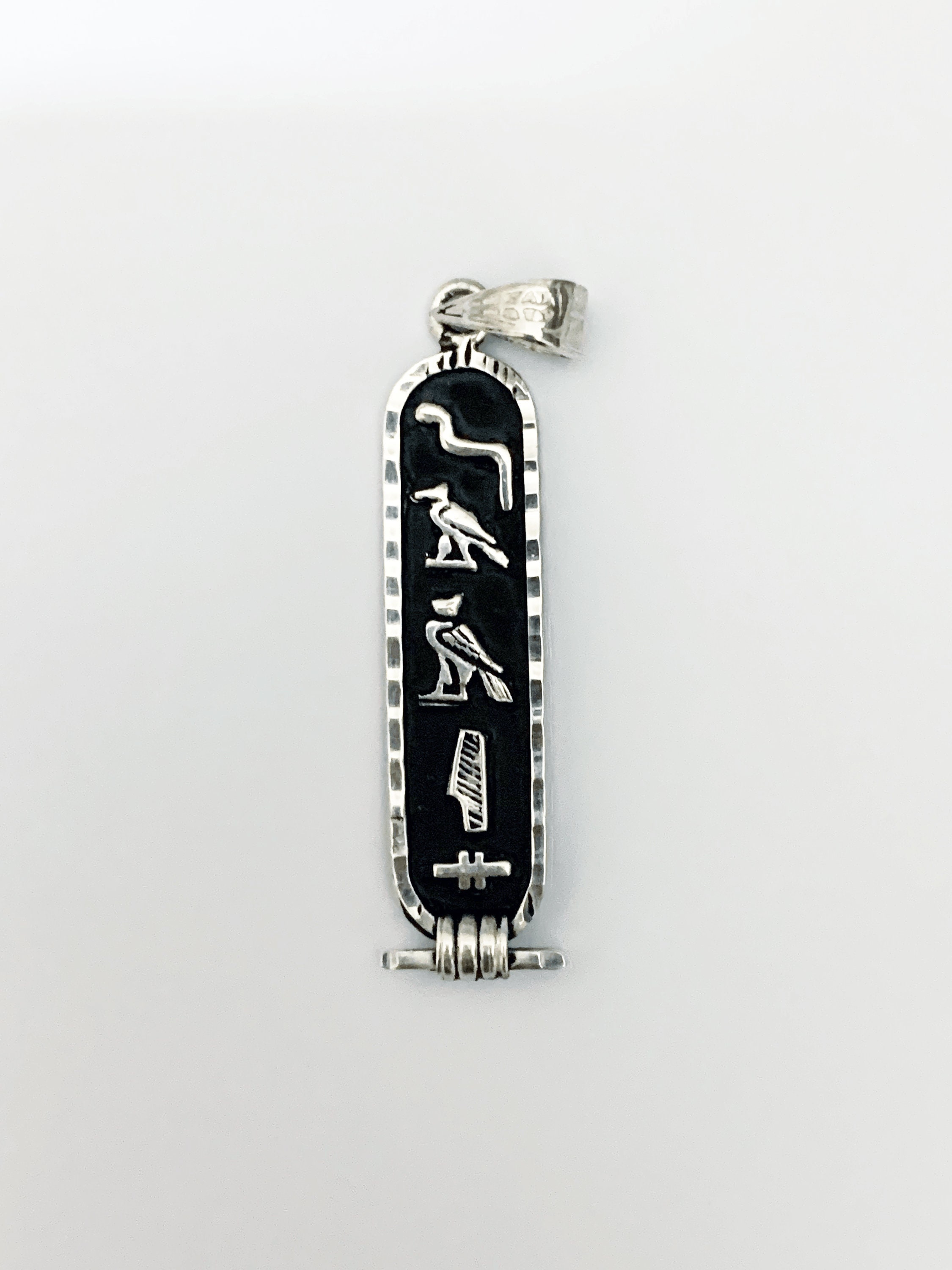Personalized Sterling Silver Egyptian Cartouche: Custom Hieroglyphic ...