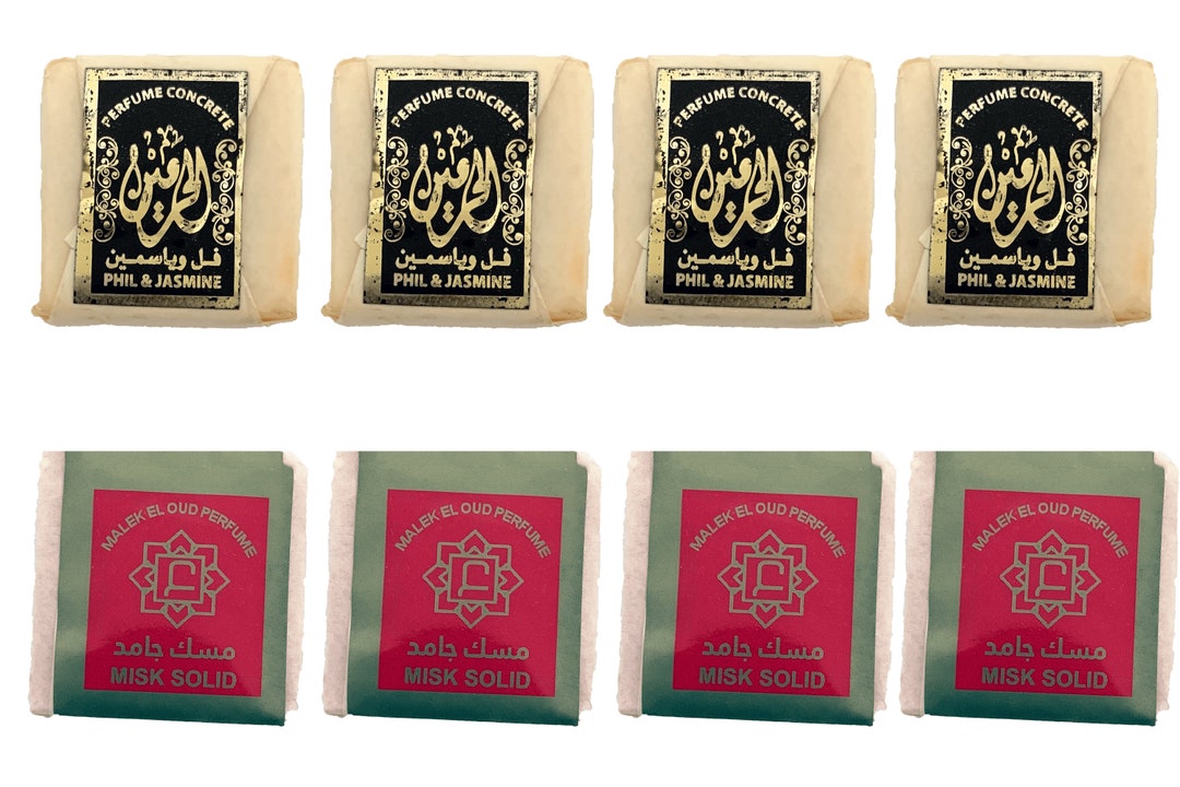 4x Musk Arabia Solid Perfume Bar Cubes Deodorant and Antiperspirant ...
