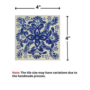 Talavera Mexican Hand Painted Tile Folk Art Sample Tile 4x4 C171 - Etsy