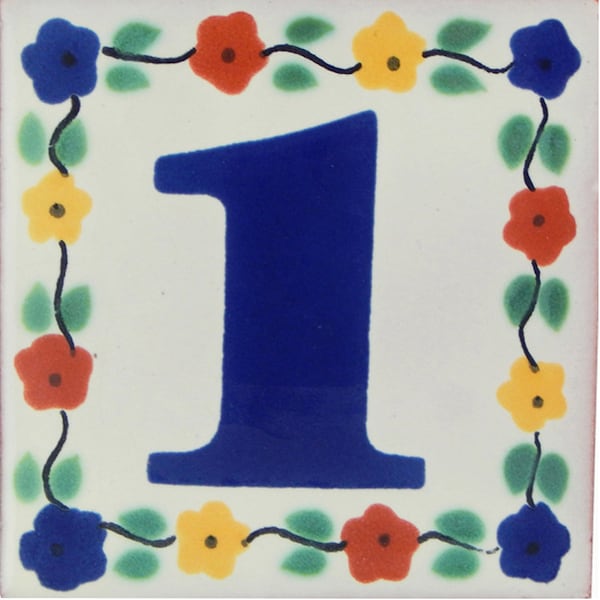 Ceramic Tile House Numbers 4x4 - Etsy