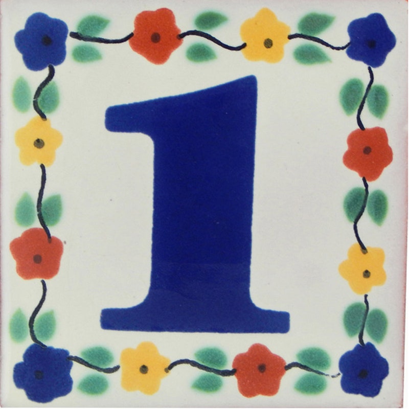 Mexican Tile Numbers - Etsy