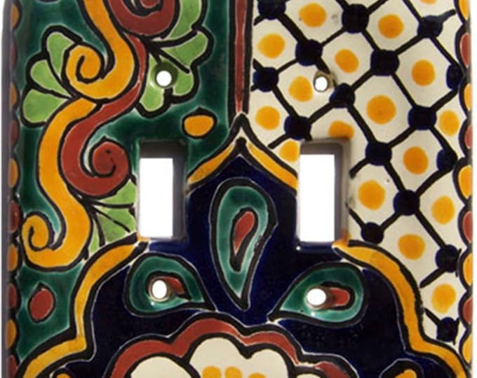 Mexican Ceramic Decora Toggle Switch Wall Plate Cover Made in Mexico sp ...