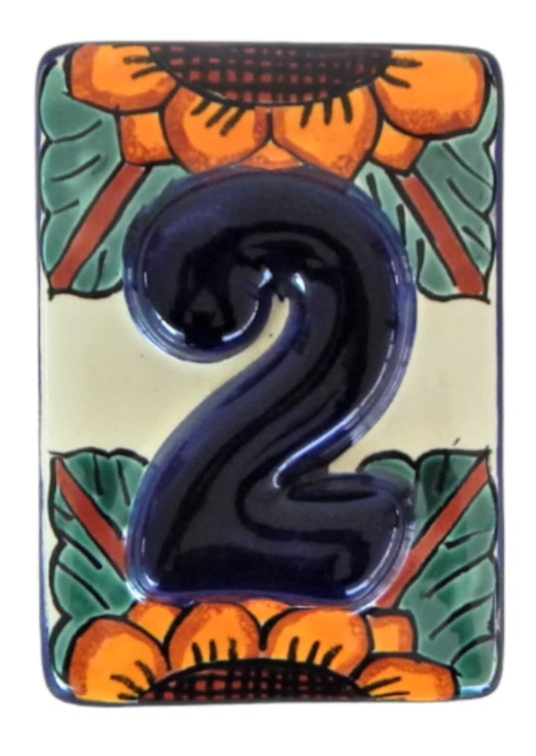 Mexican Tile House Numbers Address Numbers Ceramic House Number ...