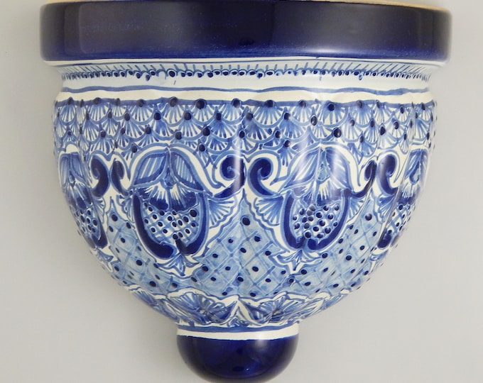 Mexican Talavera Wall Planter Handmade Handpainted Pottery - Etsy
