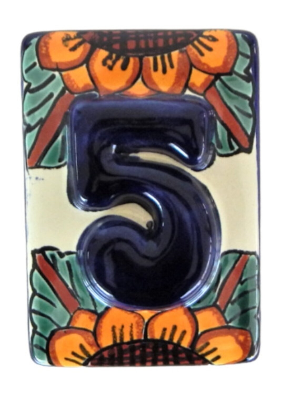 1 Mexican Tile House Numbers Address Ceramic House Number Talavera ...