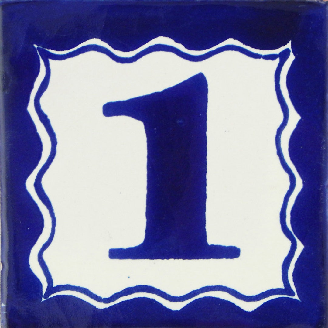 Mexican Tile House Numbers Address Numbers Ceramic House Number ...