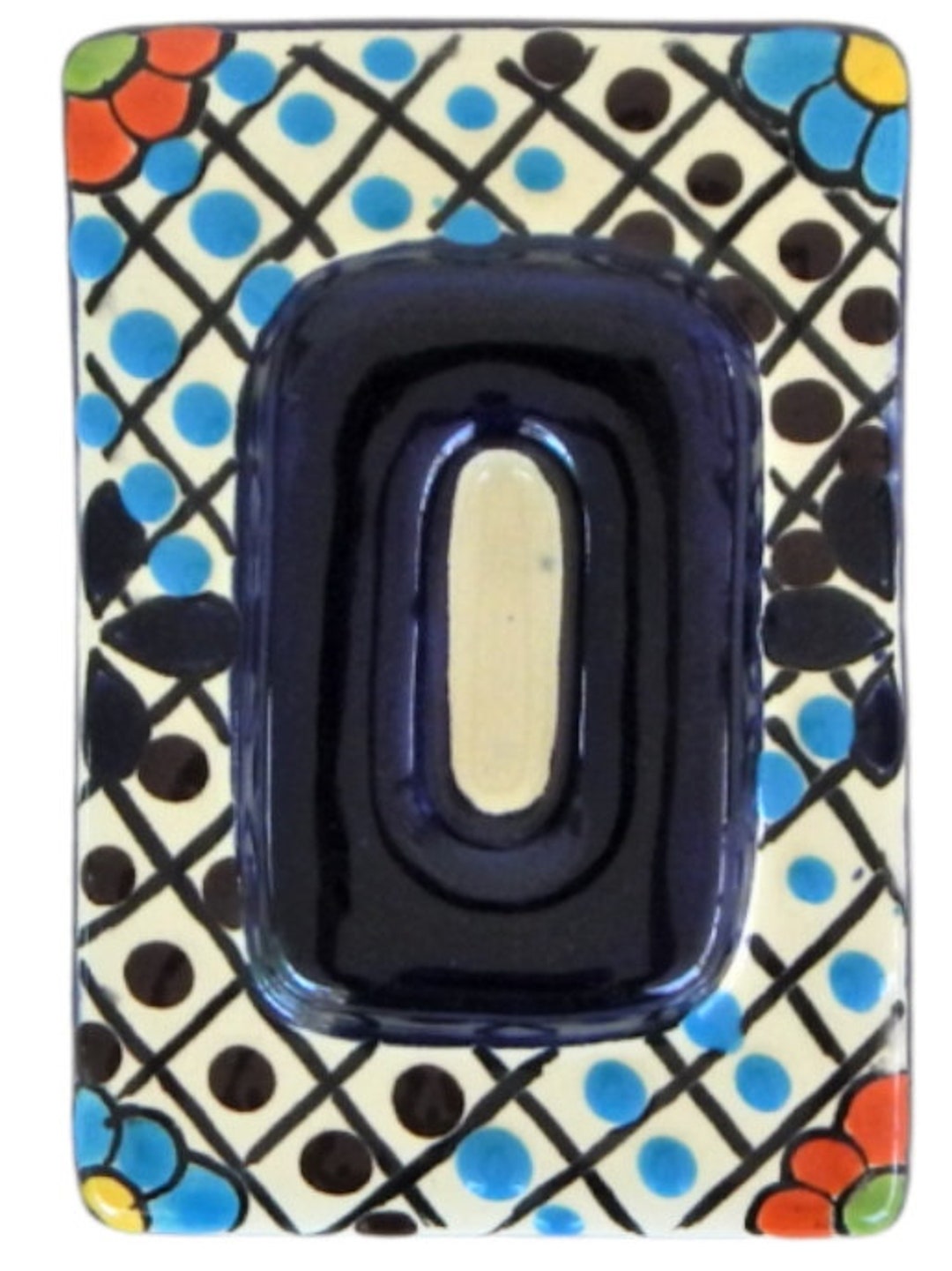 1 Mexican Tile House Numbers Address Ceramic House Number Talavera ...