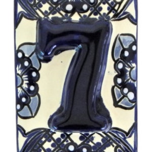 Mexican Tile House Numbers Address Numbers Ceramic House Number ...
