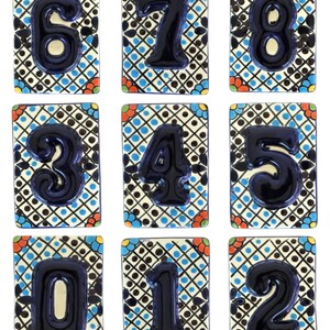Mexican Tile House Numbers Address Numbers Ceramic House Number ...