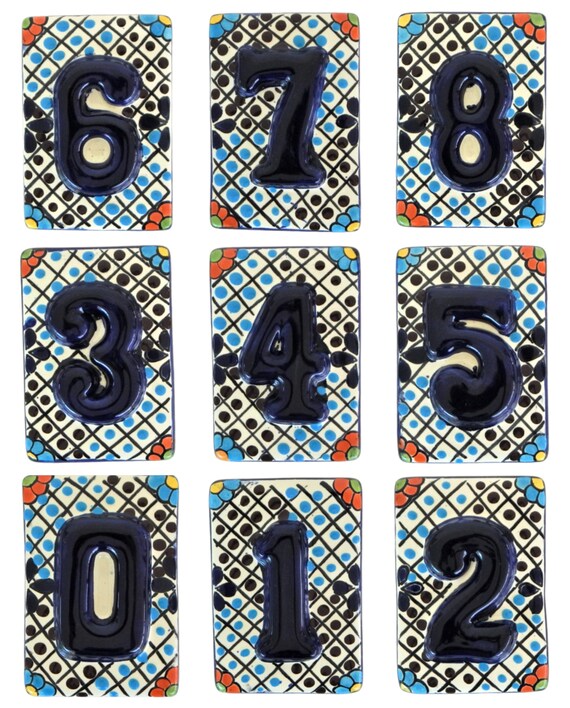 Mexican Tile Numbers