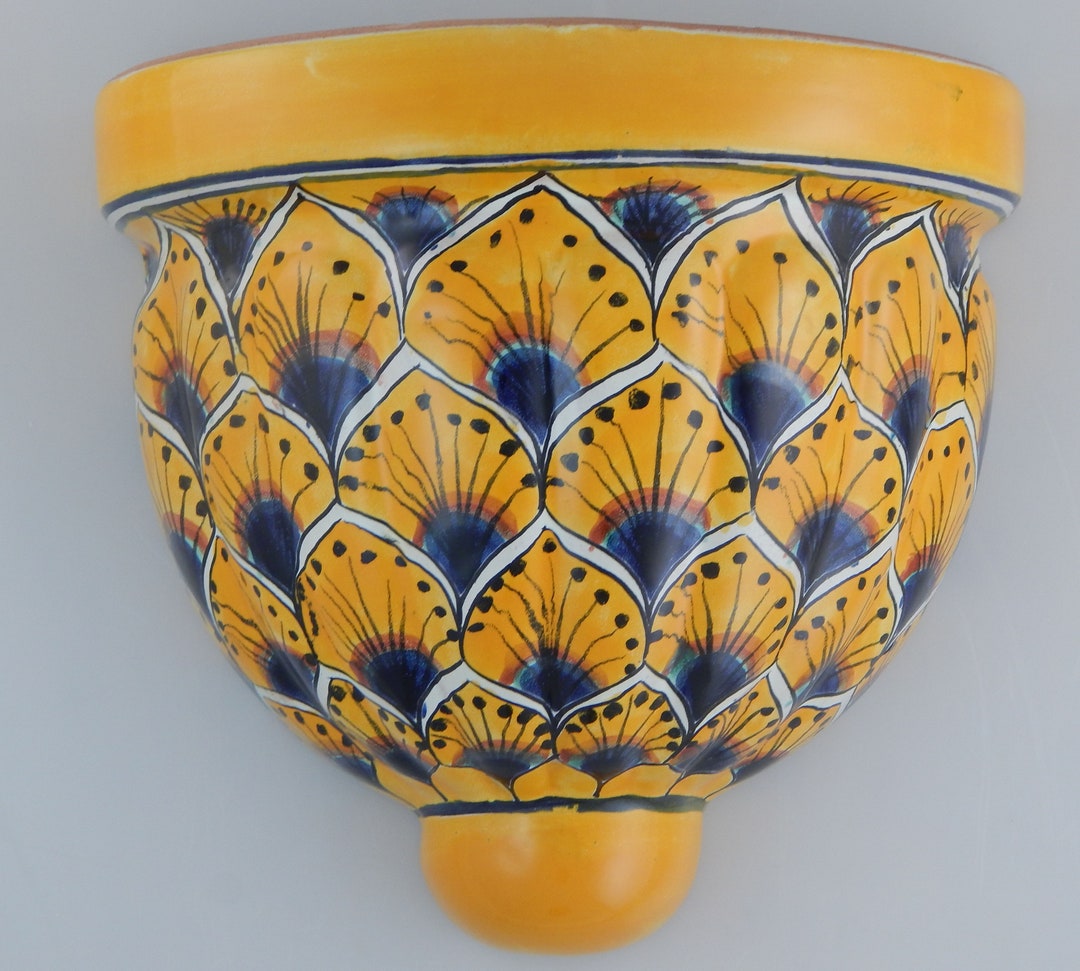 Mexican Talavera Wall Planter Handmade Handpainted Pottery - Etsy