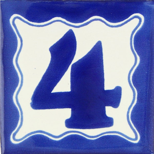 Ceramic Tile House Numbers 4x4 - Etsy