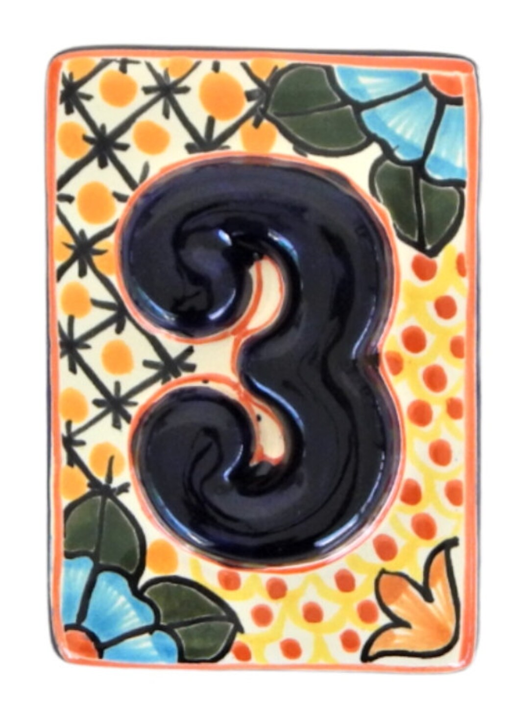 Mexican Tile House Numbers Address Numbers Ceramic House Number ...