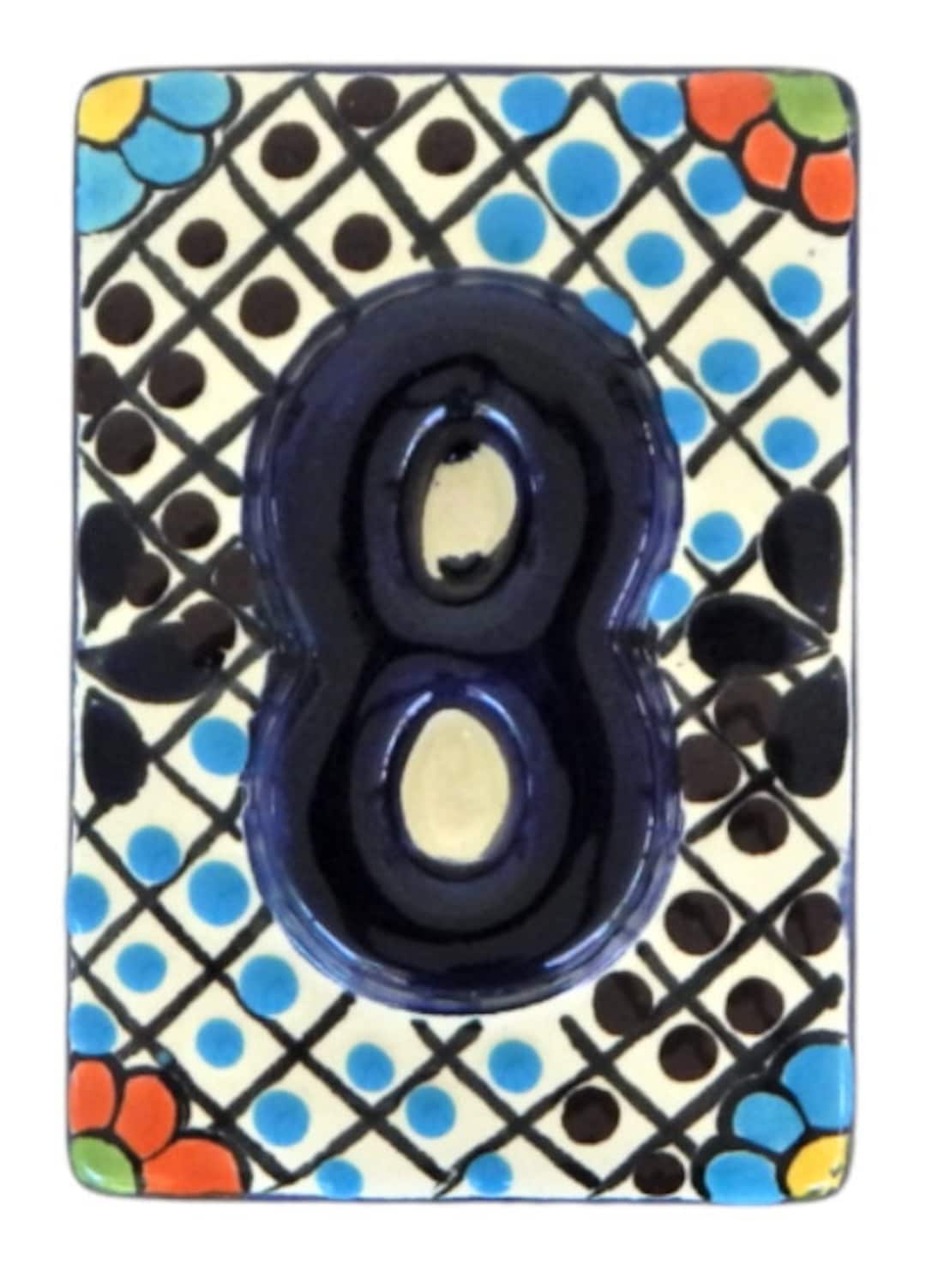 Mexican Tile House Numbers Address Numbers Ceramic House Number ...