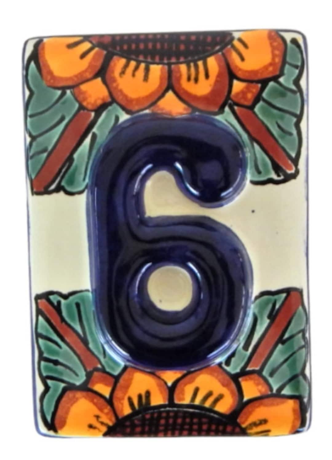 Mexican Tile House Numbers Address Numbers Ceramic House Number ...