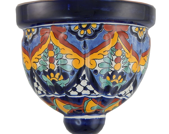Mexican Talavera Wall Planter Handmade Handpainted Pottery - Etsy