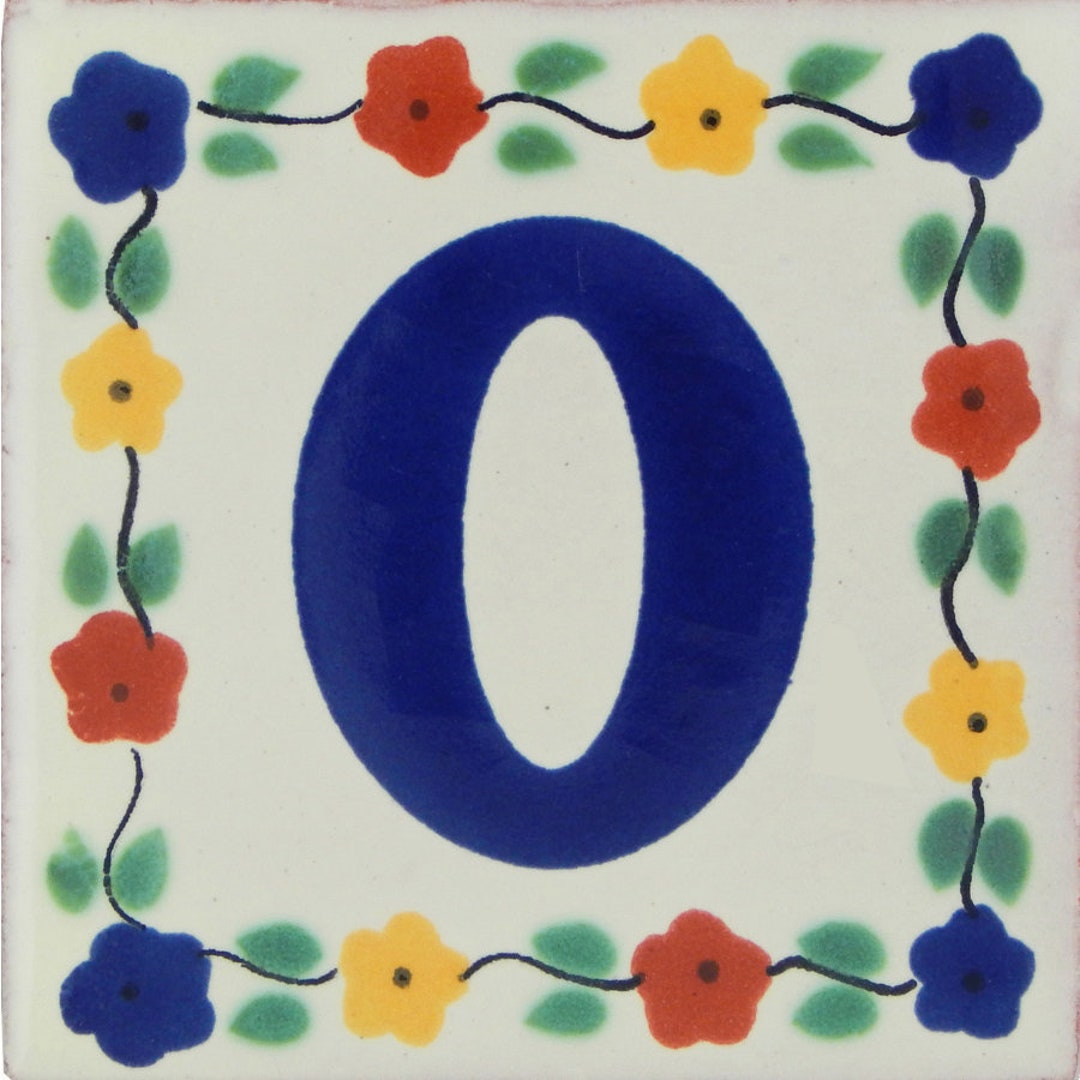 Mexican Tile House Numbers Address Numbers Ceramic House Number ...