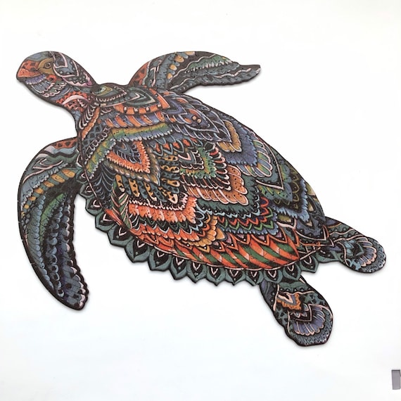 Toys & Games Puzzles Sea Turtle Wood Puzzle Games & Puzzles etna.com.pe