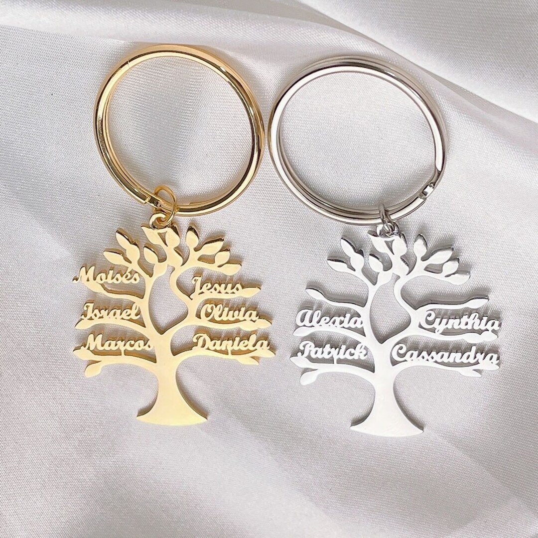 Personalized Family Tree Keychain for Mother's Day Custom - Etsy