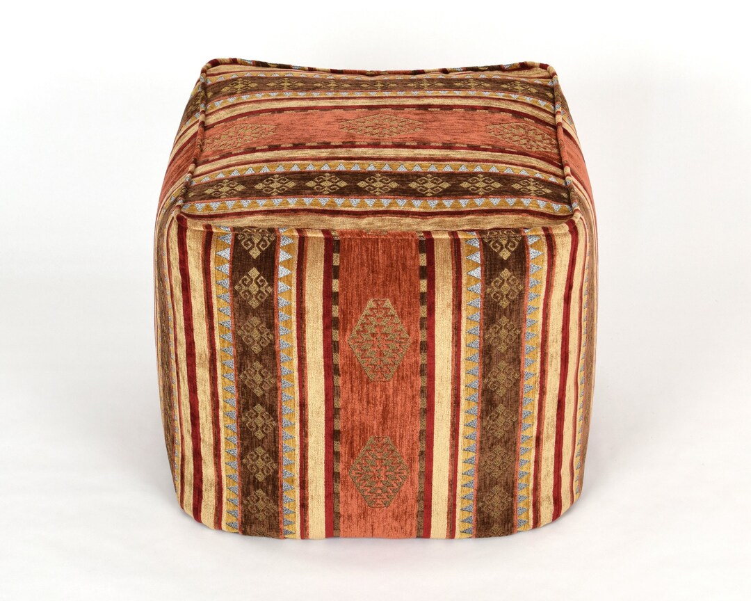 Kilim Pattern Fabric Bean Bag Pouf Cover F34 Turkish Moroccan Persian ...