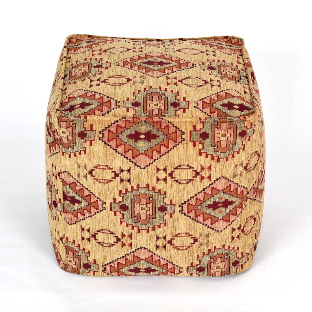 Kilim Pattern Fabric Bean Bag Pouf Cover F22 Turkish Moroccan Persian ...