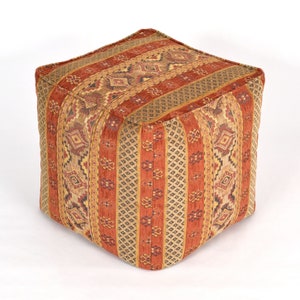 Kilim Pattern Fabric Bean Bag Pouf Cover F20 Turkish Moroccan Persian ...