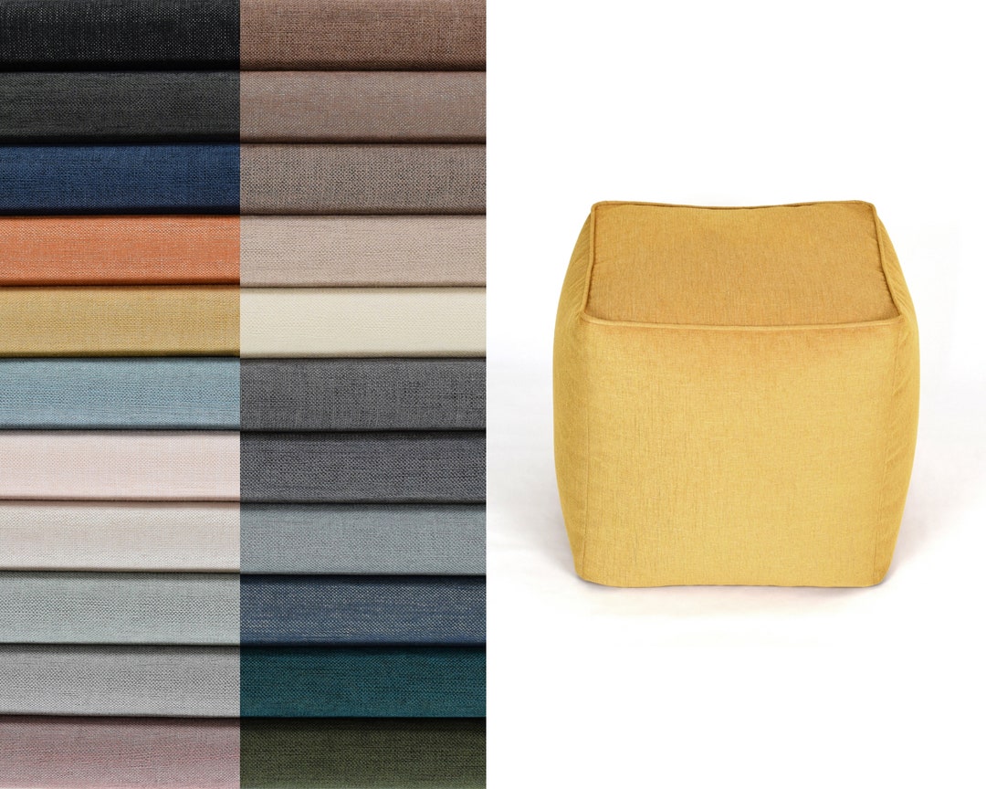 Bean Bag Pouf Cover Square Pouf Poef Puff Footstool Bean Bag Cover ...