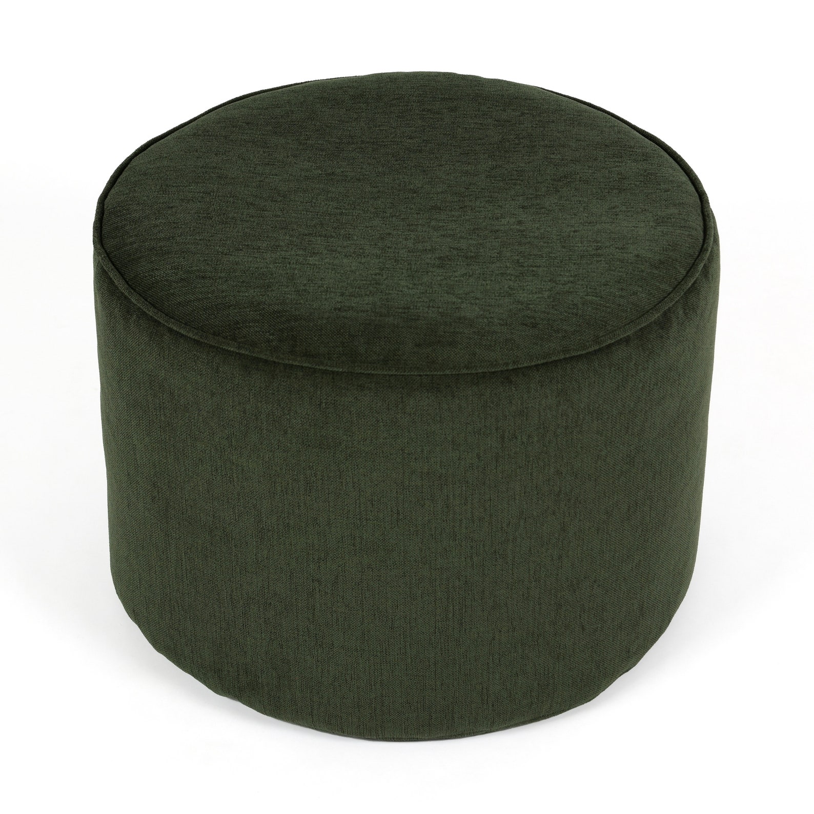 Custom Round Pouf Cover - Round Pouf Poef Puff Ottoman Footstool Bean ...