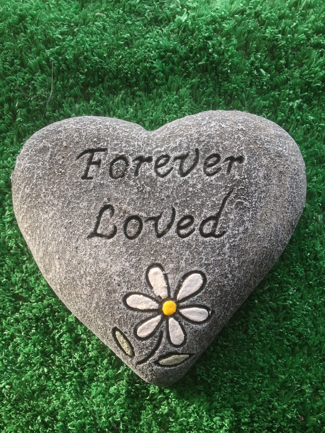 Forever Loved/ Heart/ Memorial/ Gravemarker - Etsy