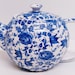 Delft Blue Teapot Porcelain 20 Fl Oz 600ml Blue Floral Hand Decorated ...