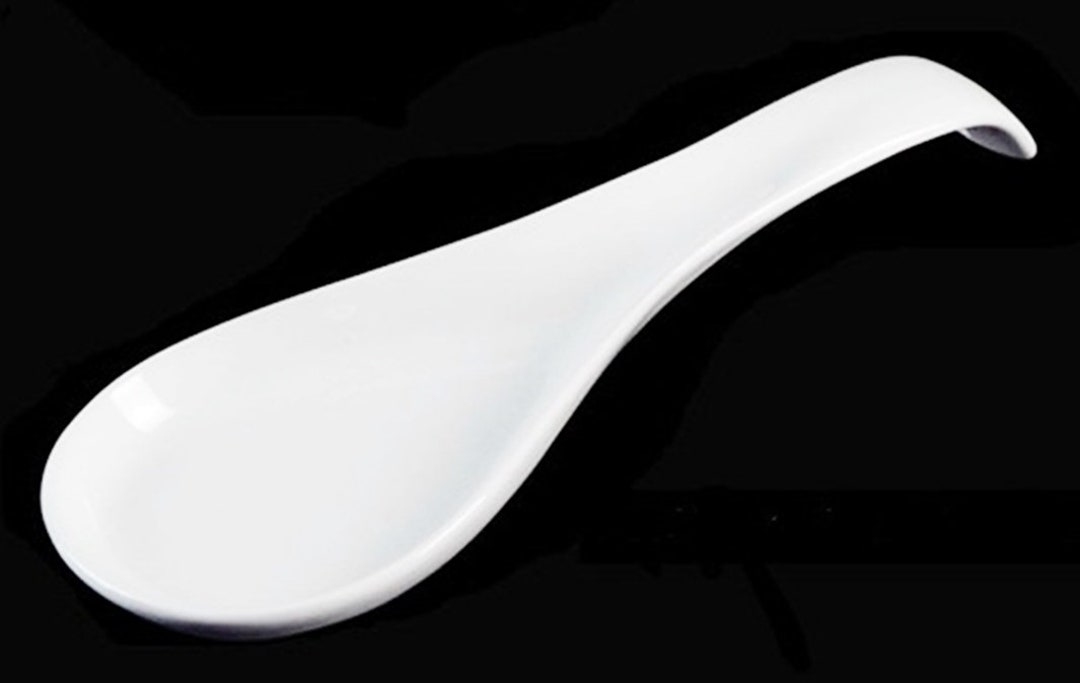 Large White Spoon Rest 26.5 Cm 10.5" Ceramic Porcelain Spoon Teabag ...
