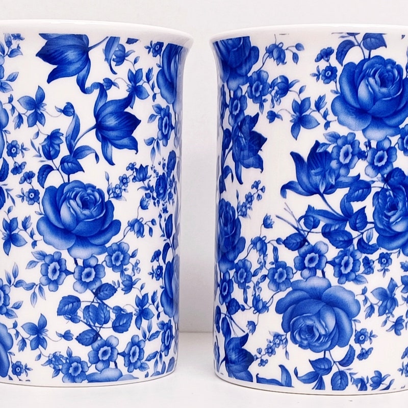 Blue Mugs - Etsy