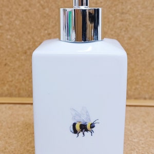 Bees Soap Dispenser Porcelain 200 Ml 7oz Busy Bumblebees Liquid Pump ...