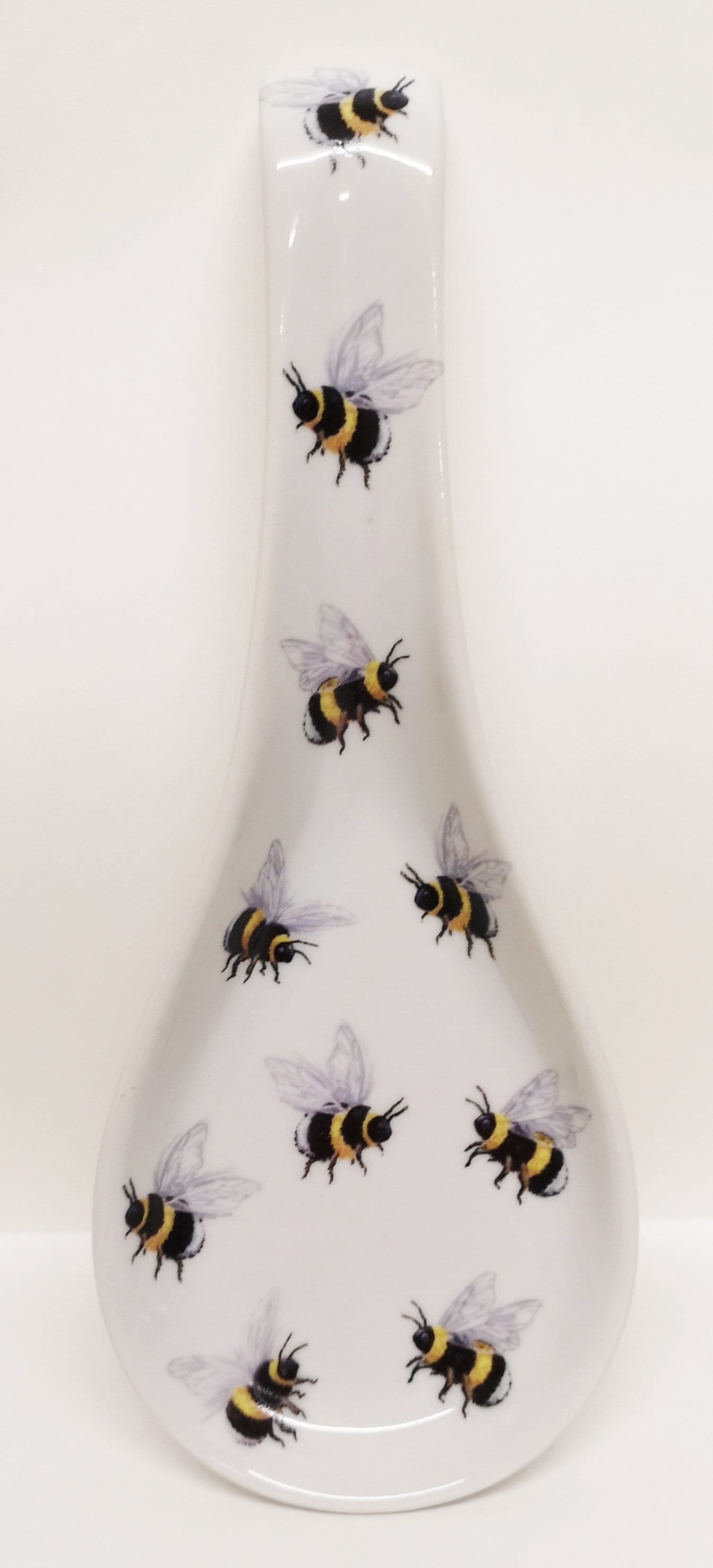 Bees Spoon Rest Medium 22cm Ceramic Porcelain Multi Bumble - Etsy UK