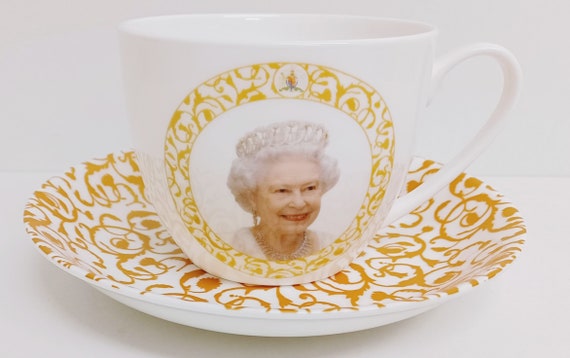 In Loving Memory HM Queen Elizabeth II Large Cup and Saucer - Etsy