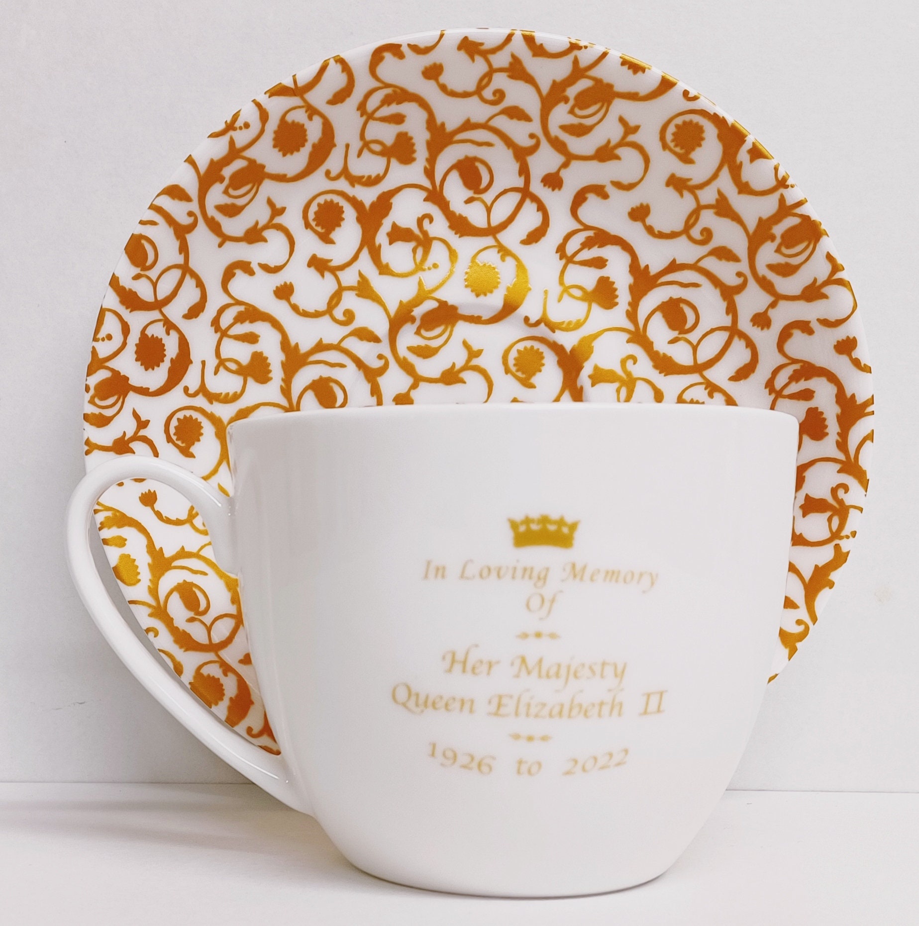 In Loving Memory HM Queen Elizabeth II Large Cup and Saucer - Etsy