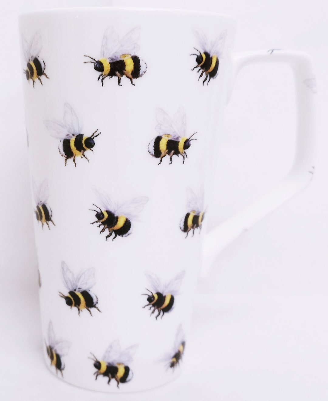 Bees Mug Bone China 500 Ml Large Latte Jumbo Multi Bumblebee Coffee Tea ...