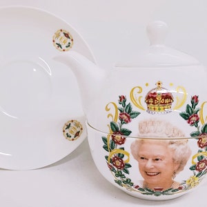 HM Queen Elizabeth II Platinum Jubilee 1952 to 2022 Tea for One Fine ...