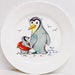 Penguins Go Swimming Breakfast Set 3 Piece Fine Bone China Kids ...