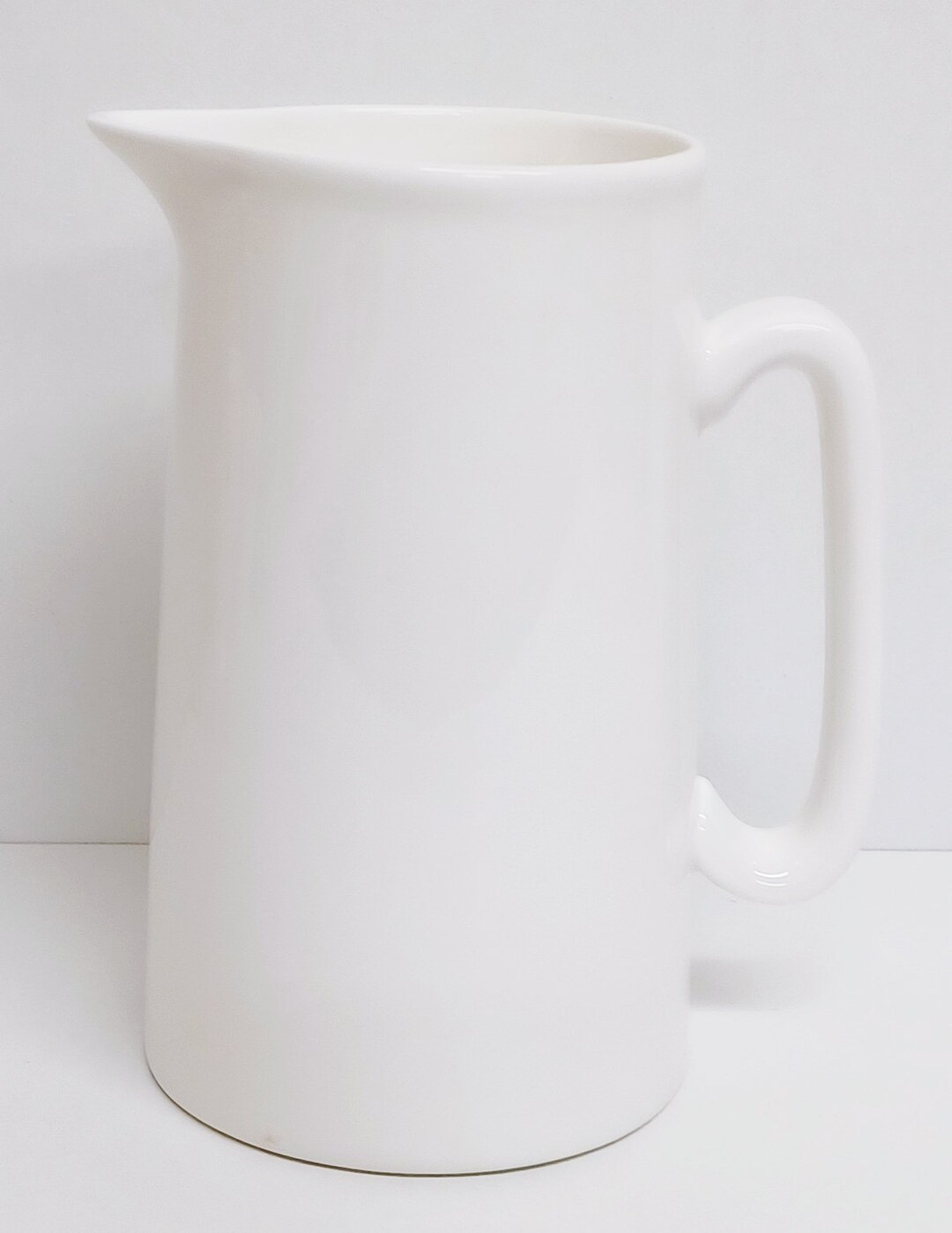 White Jug 2 Pint Bone China Simply Plain Pitchers 1.1 Litre UK - Etsy UK
