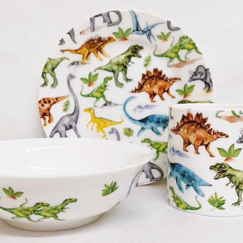 Ceramic Kids China Set - Etsy UK