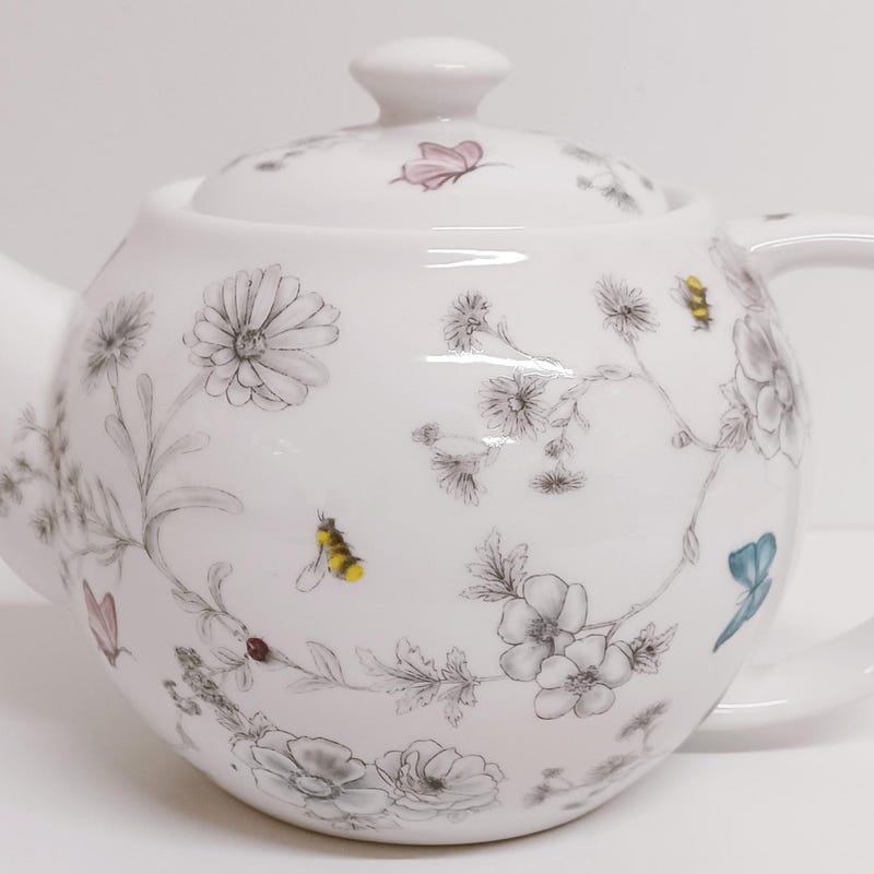 Whimsical Teapot Ceramic - Etsy UK