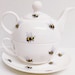 Bees Tea for One Fine Bone China Bumble Bee Tea Pot Cup and Saucer Set ...